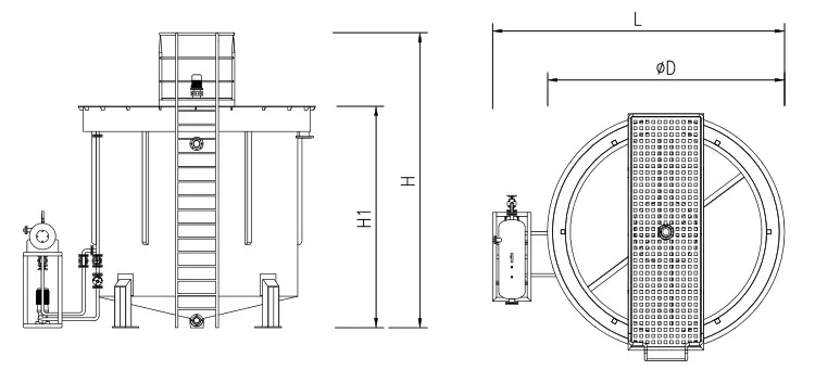 Bridge Supported Waste Water Clarifiers Scraper In Water Settlement ...