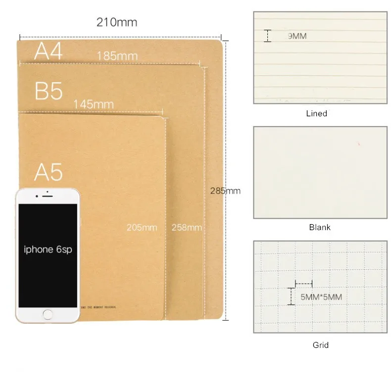 A4 A5 B5 Size Thread Stitching Cheap Diary Notebook Buy A4 Cheap
