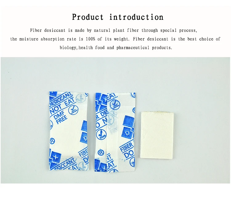 Natural Fiber Desiccant Dry Card for Electronics