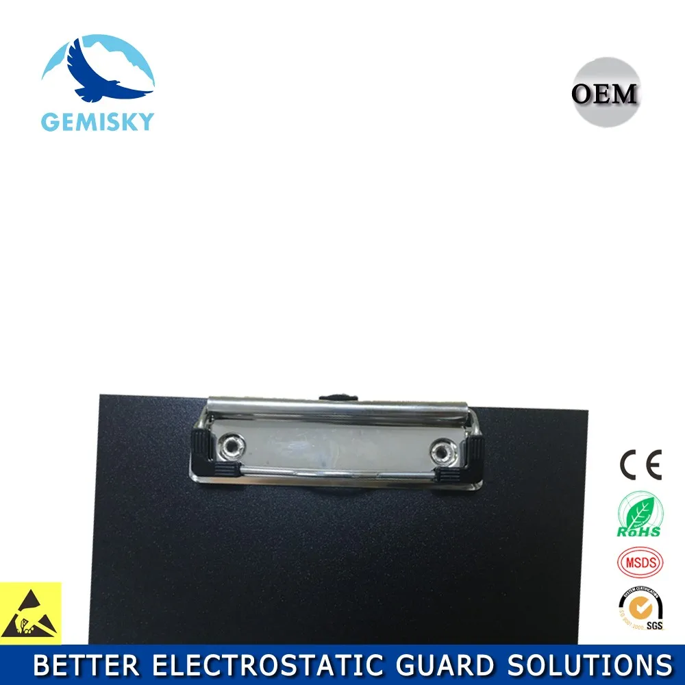 A4 Plastic Black ESD Clip Board Anti Static Document HolderAntistatic ...