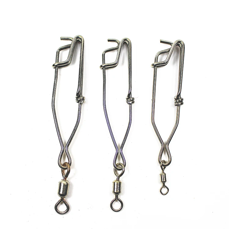 Heavy Duty Snap On Connectors Long Line Fishing Clip With Crane Swivel ...