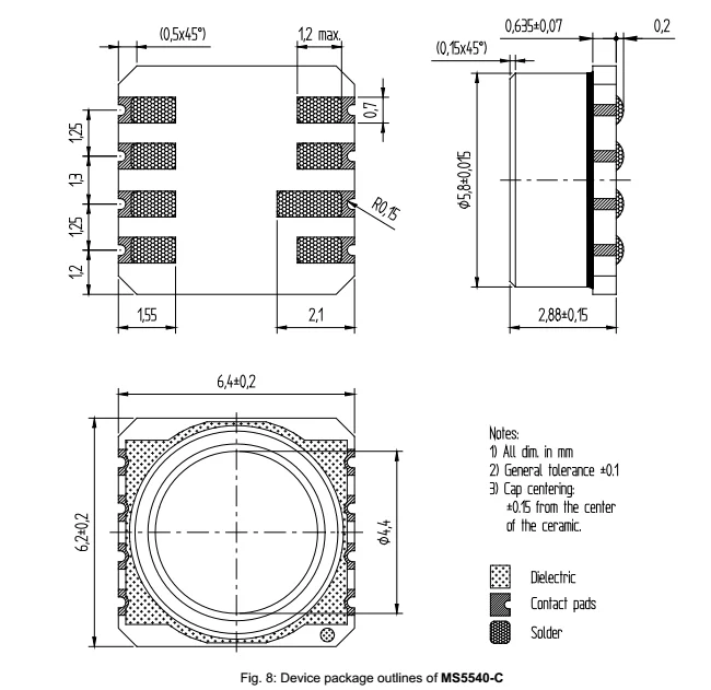 Ic Interface Pressure Sensor For Gps Receivers Smart Device And Weather ...