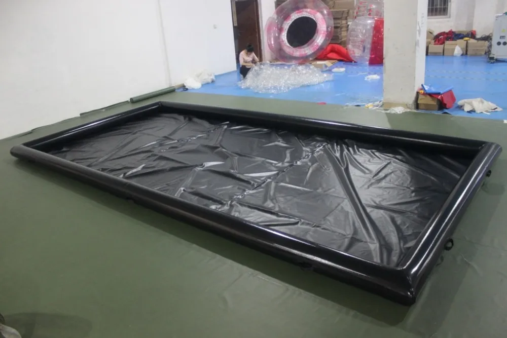 Inflatable Car Wash Containment Mat With Water Car Wash Water ...