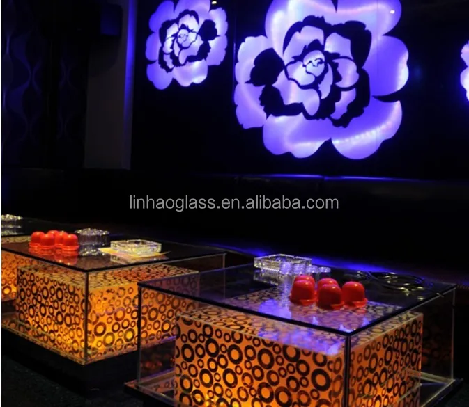Glowing Glass Table,Glowing Nightclub Bar Table,Glow Led Table - Buy ...