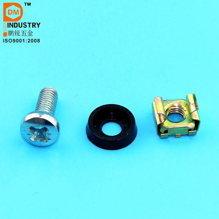 19" Data Network Rack Cabinet Mount Bolts M6 Cage Nuts