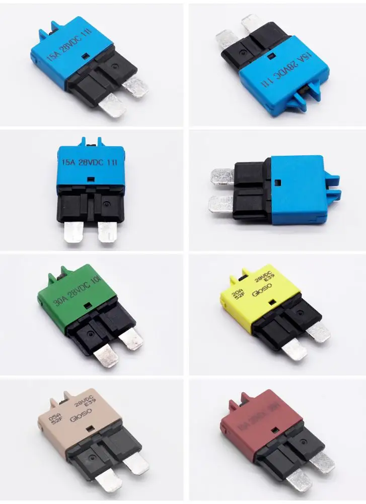 Automobile Fuse Auto Fuse Auto Parts Blade Type Modified Reset Circuit ...