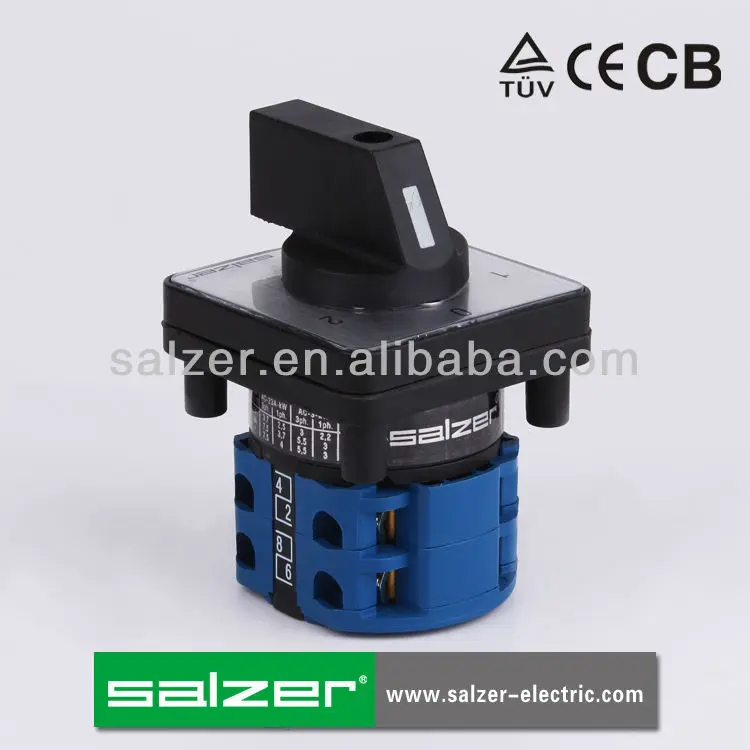 Salzer Sa16 16a 1-0-2 2pole 61026 Change Over Switch Selector Switch ...