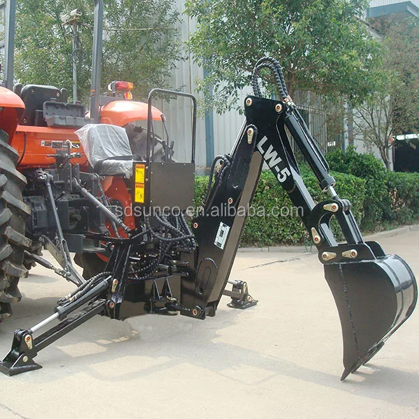 Mini Lovol Tractor Rear Mounted Pto Driven 3 Point Backhoe Attachment ...
