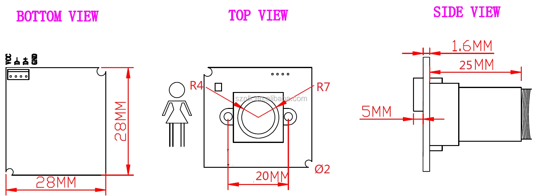 7 Inch LCD Display Controller Board for Intercom Monitors