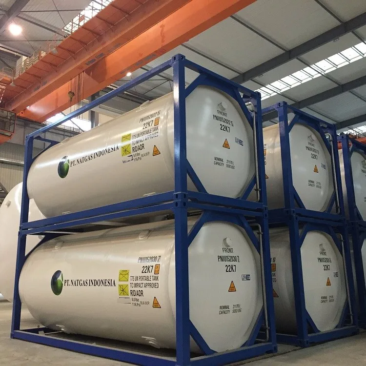 20ft Refrigerant ISO Tank Container for 21700l Liquid CO2