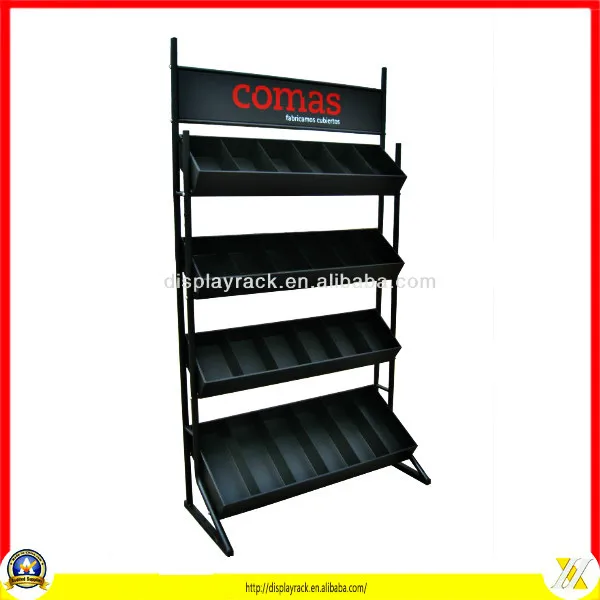 4 Tier Floor Stand Metal Tray Spray Can Display Rack - Buy Spray Can ...