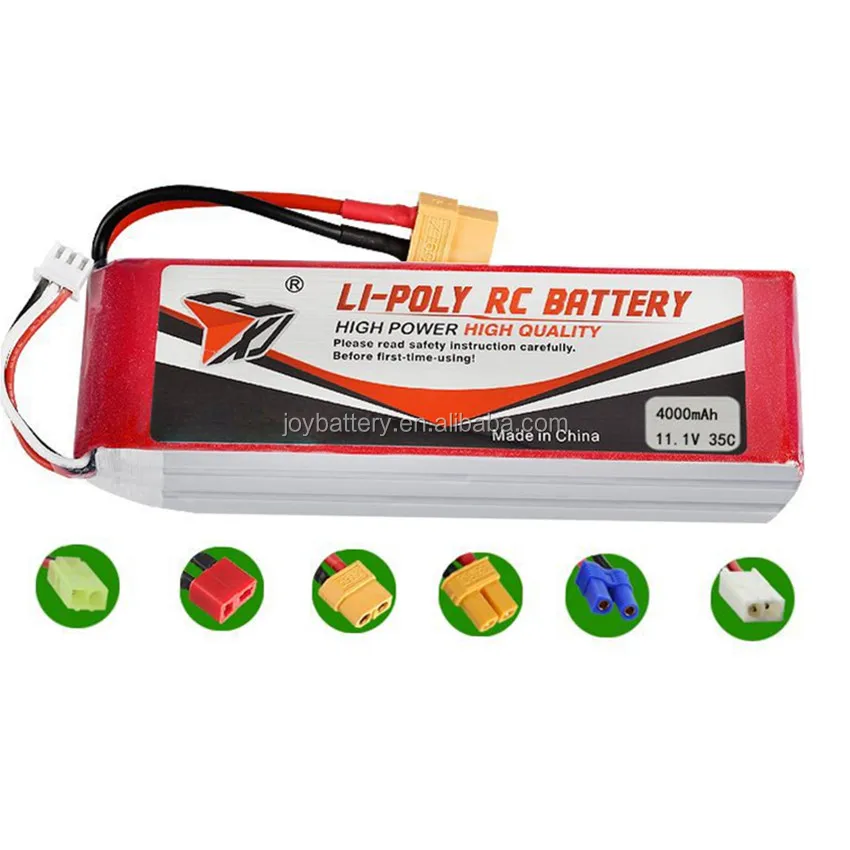 Rc Lipo 3s 11.1v 4000mah 35c High Discharge Rate Lithium Ion Polymer Battery - Buy 3s 11.1v ...