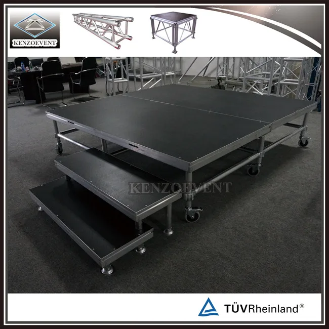 Aluminum Rolling Drum Risers White Acrylic Stage On Sale - Buy Rolling ...