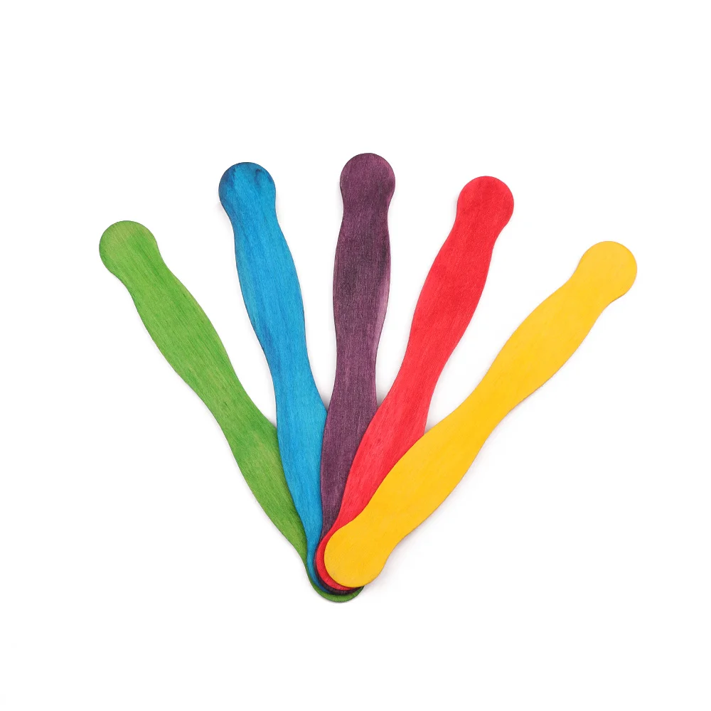 100% Birch Wood Created Jumbo Craft Sticks Wavy Sticks - Buy Wood ...