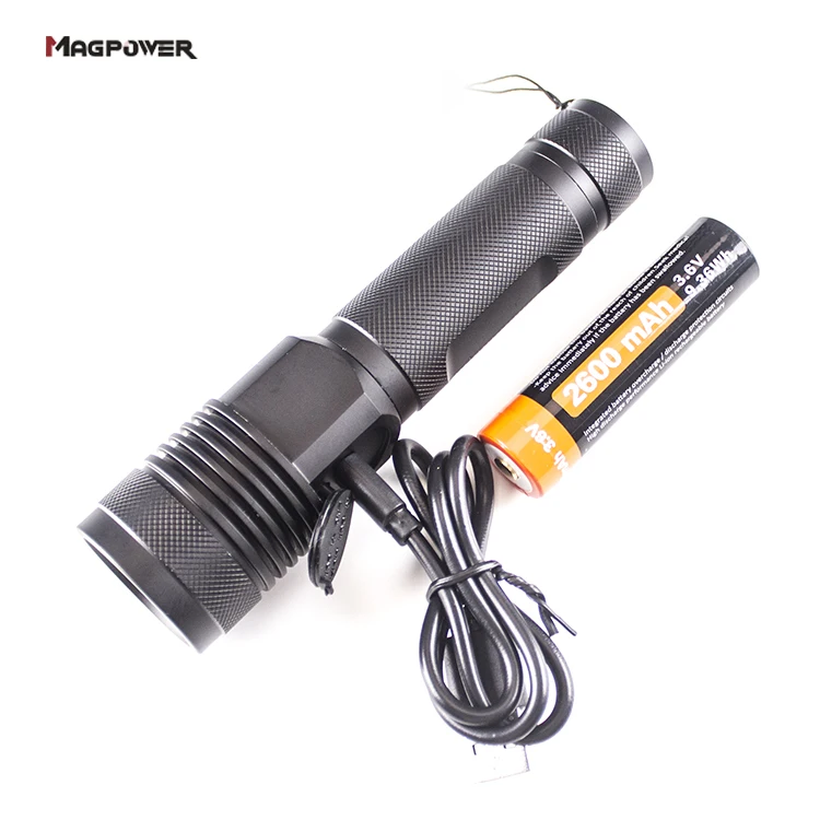 Rechargeable Usb Tactical Handle Flash Led Light,Battery Led Flashlight ...