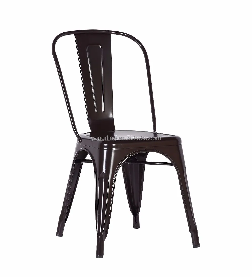 Hot Sale Modern Galvanized Clear High Back Metal Fashion Dinning Chair ...