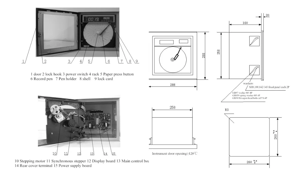 Pressure Circular Chart Recorder - Precision & Custom Support