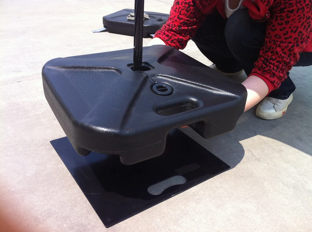 Outdoor Flagpole Water Filled Weight Base - Durable & Versatile