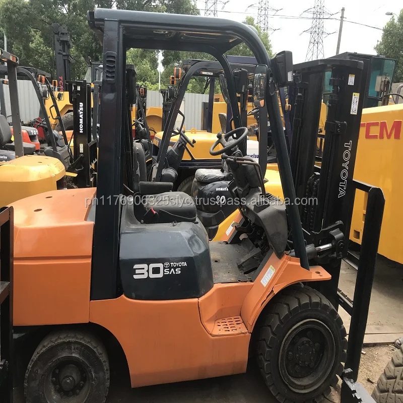 Good Performance Used Toyota Diesel Forklift Fd30 Made In Japan,Triple Masts Lifting Height 4.5m ...