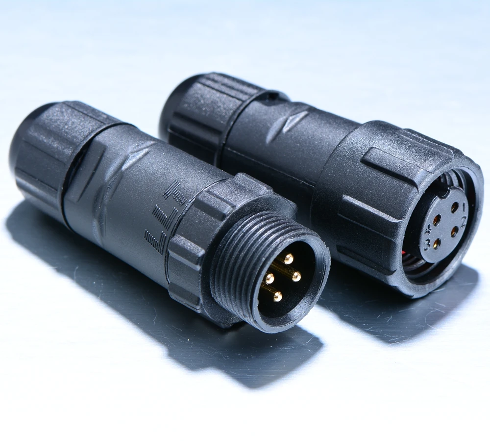 3pin 4pin Female & Male Ip67 Waterproof Connector For Outdoor - Buy ...