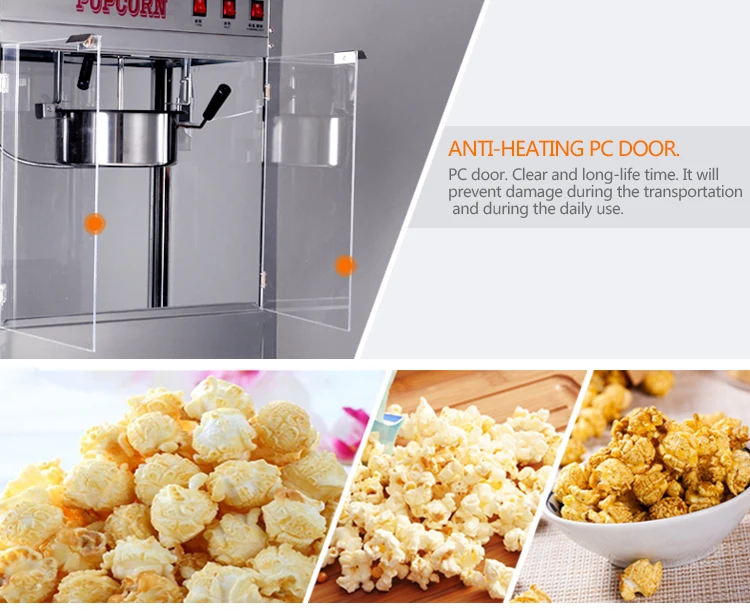 CE ETL Approved All Stainless Steel Commercial Popcorn Machine Popcorn ...