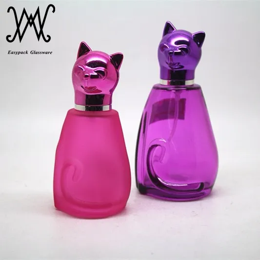 35ml Fox Animal Head Shape Glass Perfume Bottle Glossy Color Finished ...