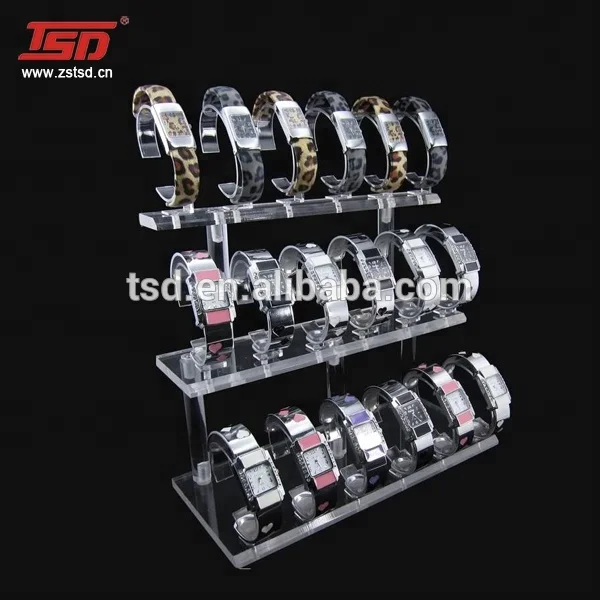 Hot Sale Retail Store Rotating Acrylic Watch Display Case