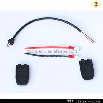 H1 H3 Male Connectors Plugs Pigtail Bulb Wires Harness Hid Input Wires ...