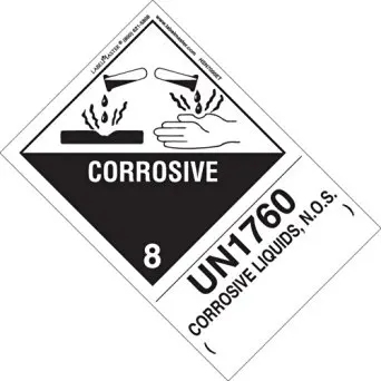 Labelmaster Z-PSR28 Inhalation Hazard 2 Hazmat Placard, Worded