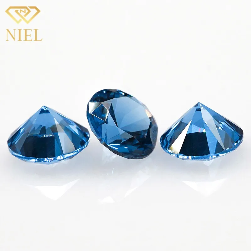 120# Round Brilliant Cut Synthetic Spinel Zircon Blue Spinel Gemstone ...