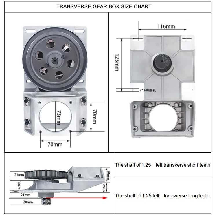 Gearbox Integrated Gear Box for CNC Router - GDZ 15kw
