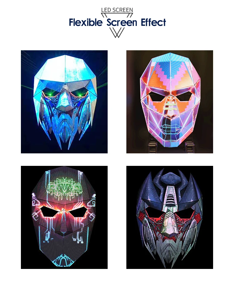 Indoor LED Mask Flexible Display - Full Color DJ Booth Screen