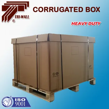 Tri-wall 7 Ply Corrugated Cardboard Box Heavy Duty Pallet Paper Box ...