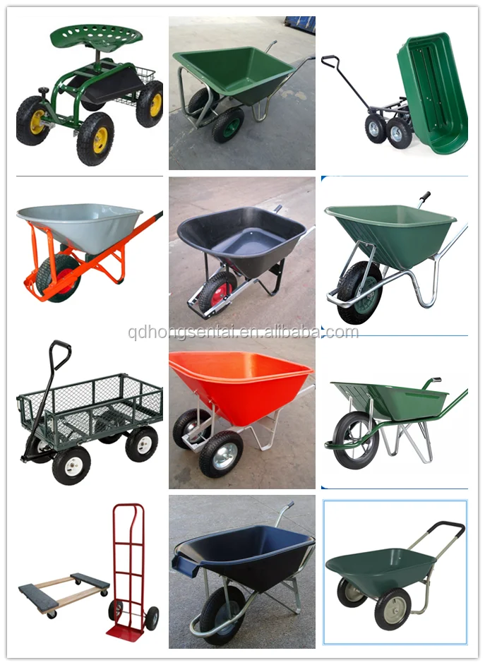 160l Twin Classic Two Wheels Galvanized Handle Green Plastic Tray Extra ...