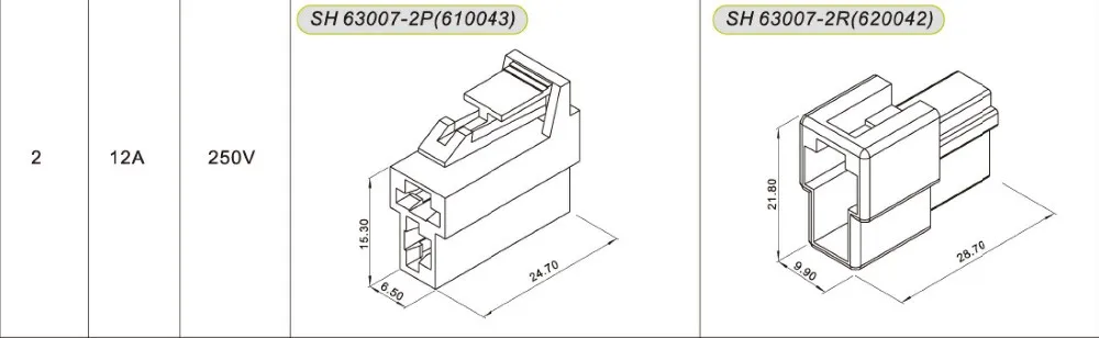 无卤KET连接器MG610043 6.3毫米间距外壳保持插头外壳125毫米外壳| Alibaba.com