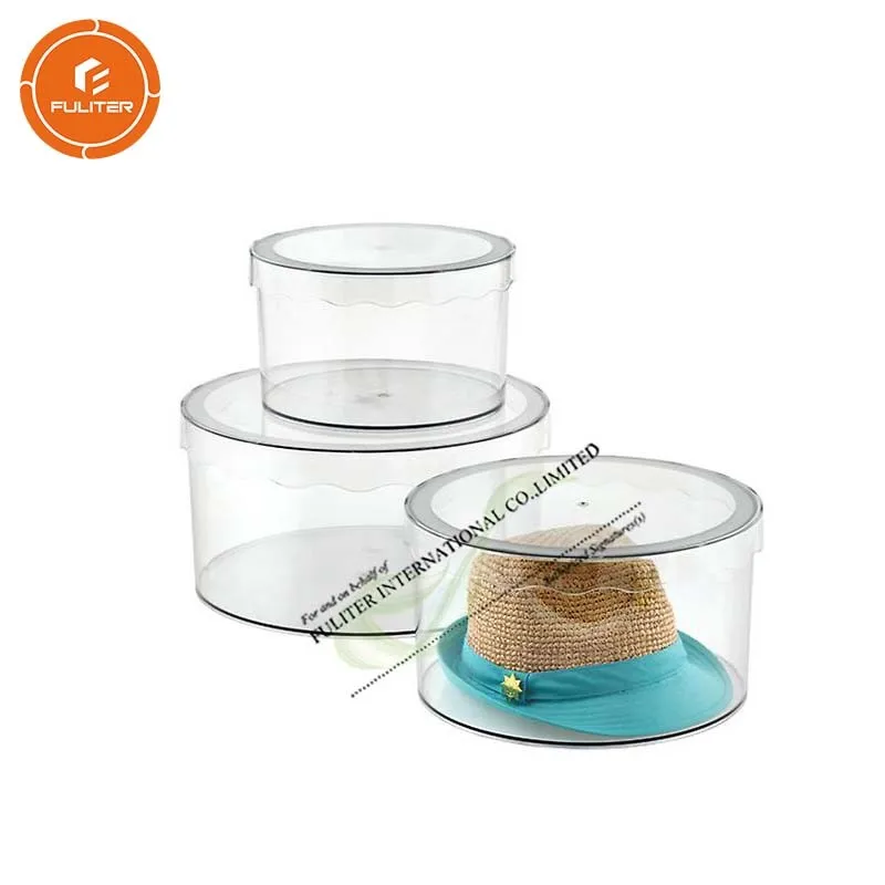Cheaper Clear Plastic Hat Box With Personalized Logo Design - Buy Clear ...