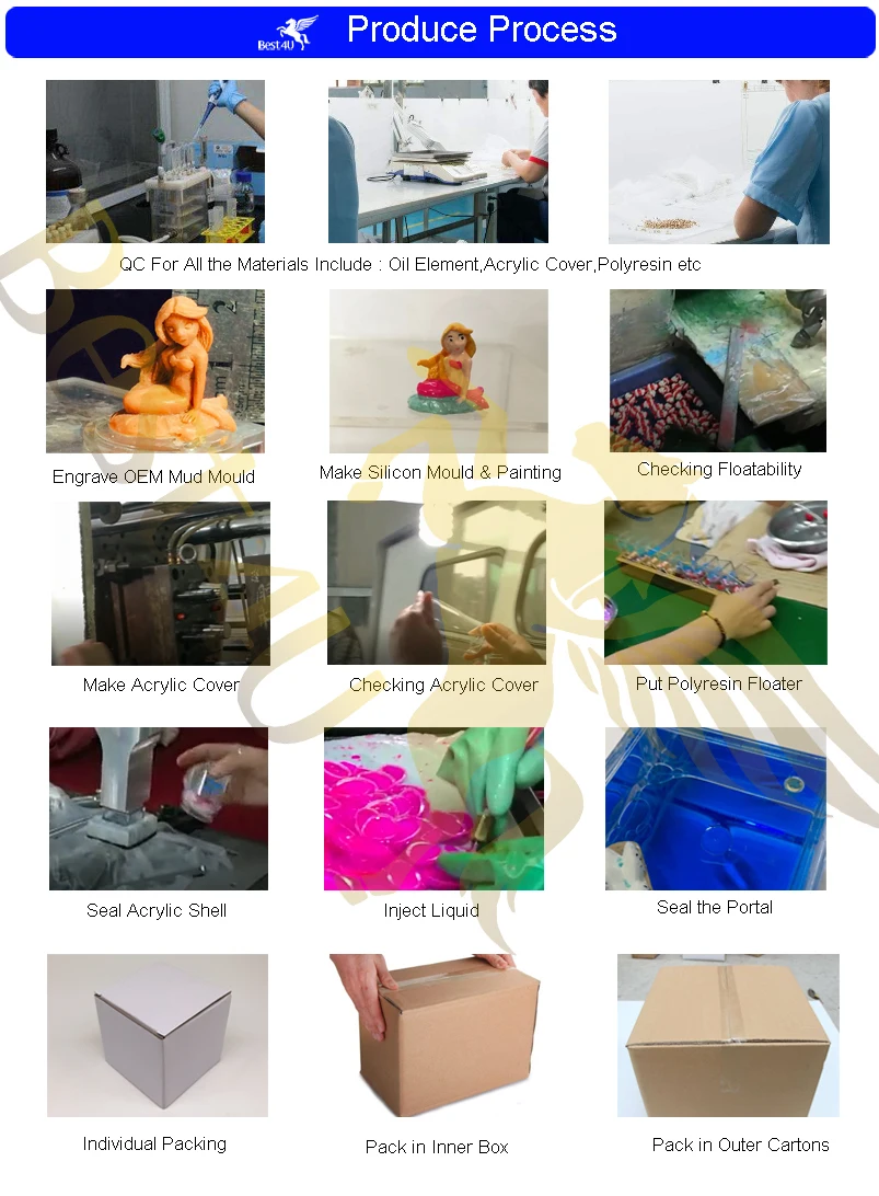 Small Moq Acrylic Liquid Floating Pen Holder And Paper Weight - Buy Pen ...