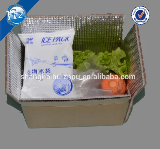 Aluminium Foil Paper Carton Boxes Poultry Shipping Box Frozen Food Wax ...