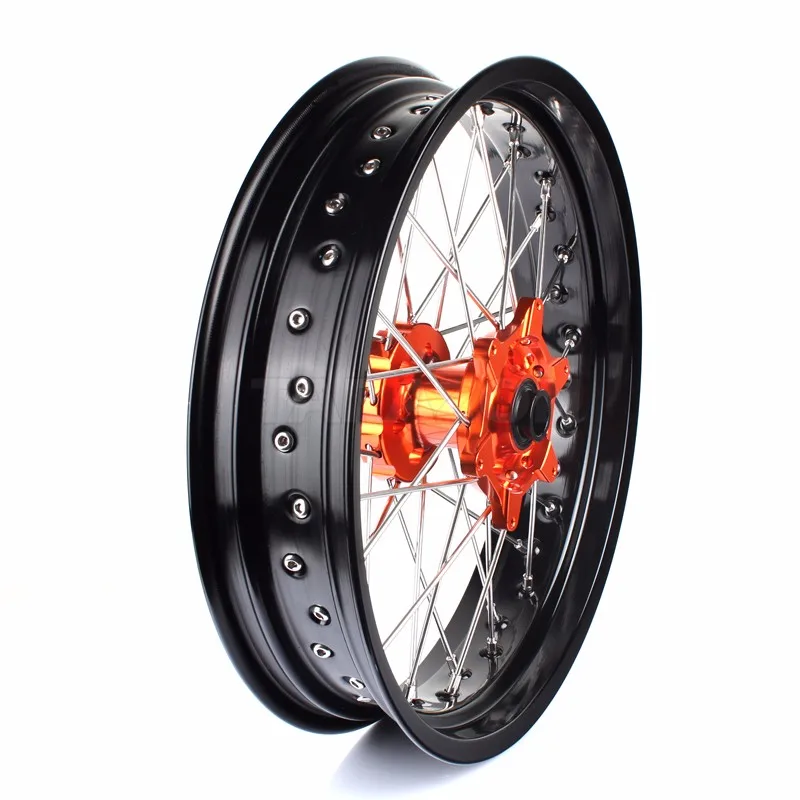 17 Inch Forge Motorcycle Spoke Wheel Sets For Ktm Supermoto - Buy 17 ...