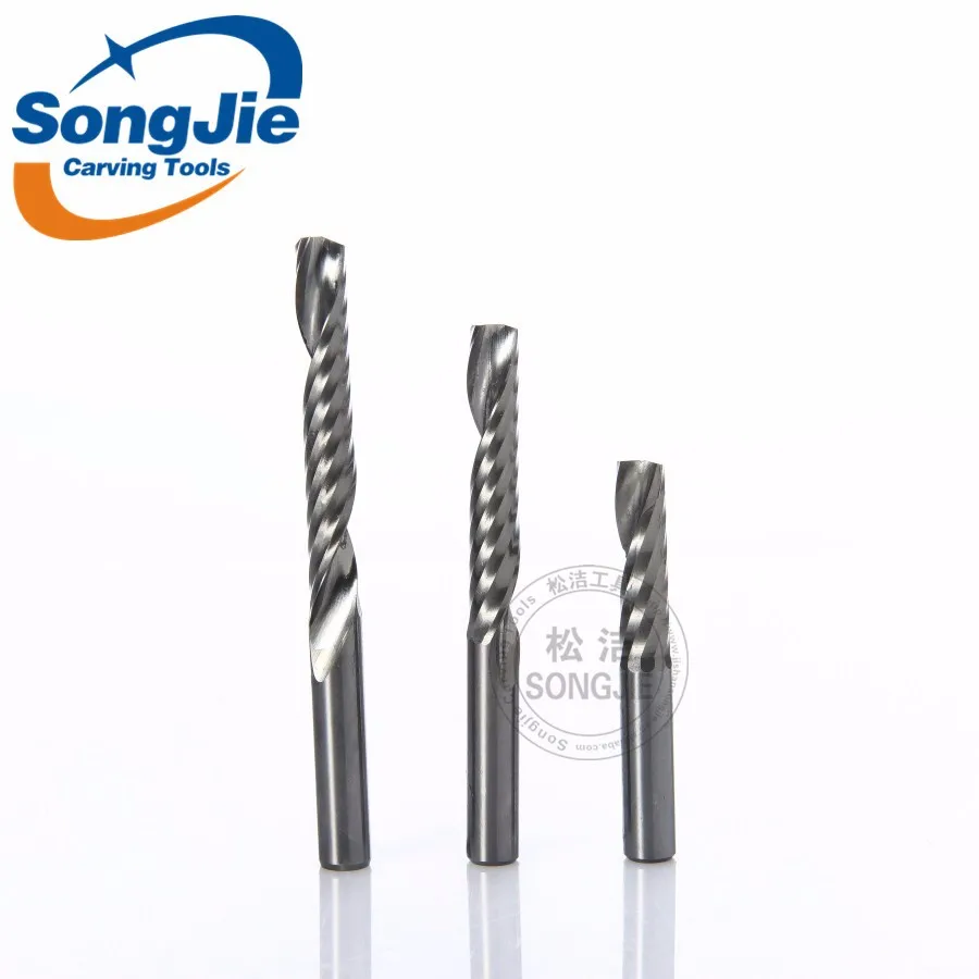 1 Flute Cnc Shank Dia.3/4/6/8mm Durable Life Time End Milling Cutter ...
