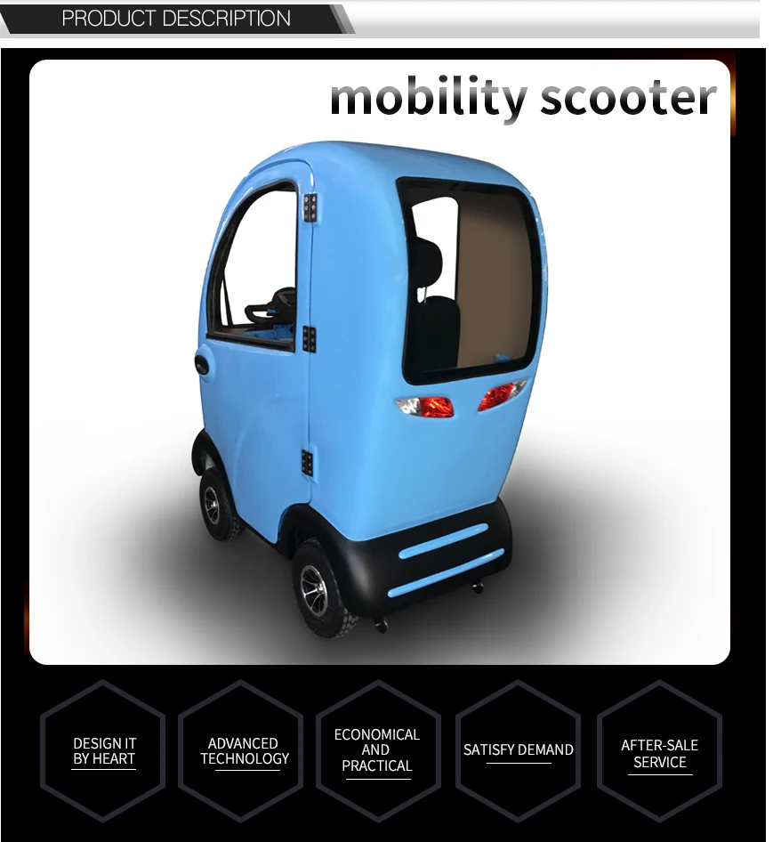 Fully enclosed electric mobility scooter outdoor Cabin scooter| Alibaba.com