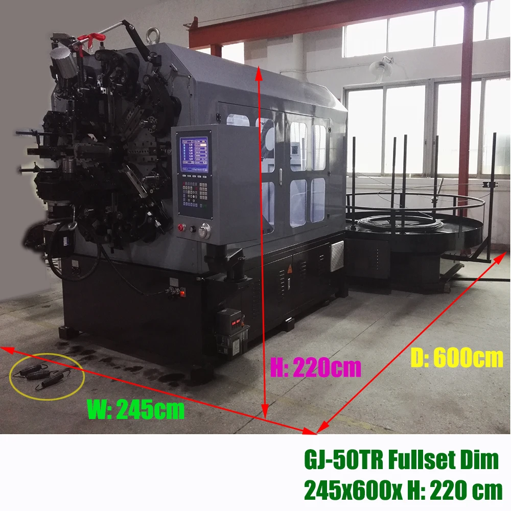 5 Axis Spring Machine 2.0-6.0 Mm Truck Spring Forming Machine Volute ...
