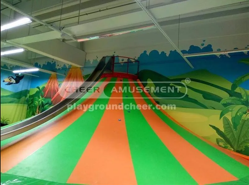 Cheer Amusement Giant Metal Volcano Slide for Kids Indoor