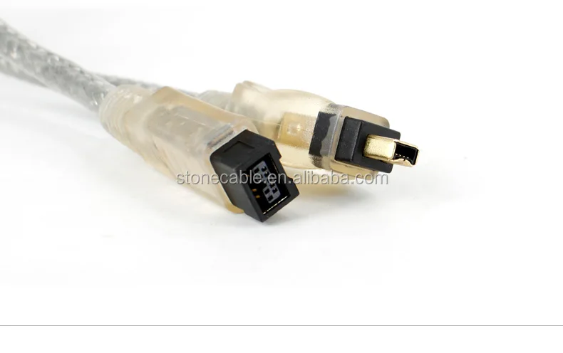 Ieee 1394 Cable 1394a 4 Pin Male To 9 Pin Male 4p - 9p Firewire Ilink ...