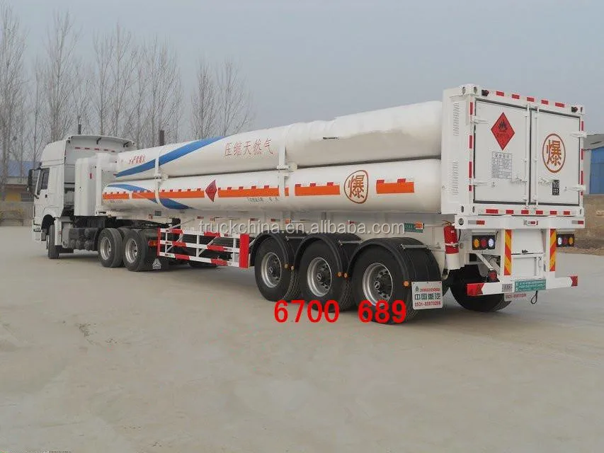 CNG 10 Tube Semi Trailer - Efficient Cascade Skid Container