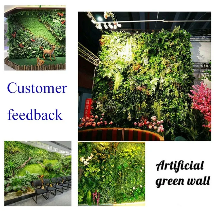 Simulation Plant Wall Background Plastic Green Grass Lawn Artificial ...