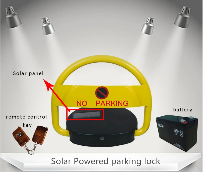 High Quality- Solar Remote Control Parking Space Protector Car Parking ...