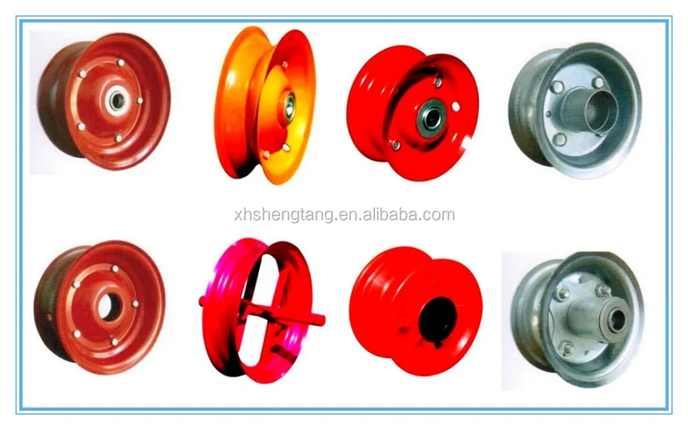 10 Inch Inflatable Rubber Heavy Duty Pneumatic Trolley Casters Wheels ...