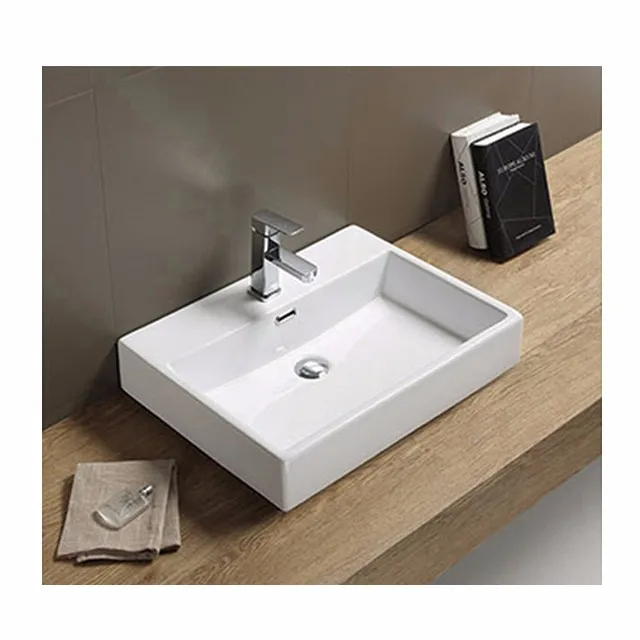 Small Rectangular White Countertop Hand Washing Basin - Buy Wash Hand ...