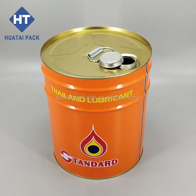 Solvent Pail 20 Liter,Chemical Drum Tin Pail Paint Bucket With Handle ...